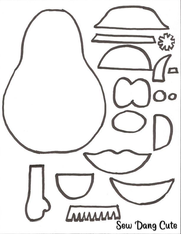 Potato Head Body Parts Coloring Pages Coloring Pages
